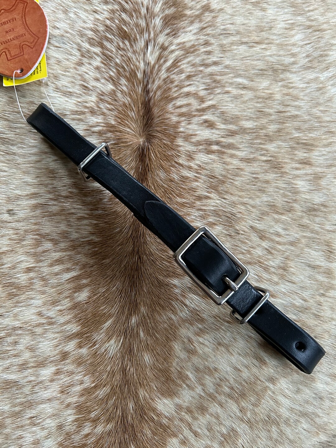 Black Leather Western Curb Strap for Horse Bridle Bit FREE SHIPPING - Etsy