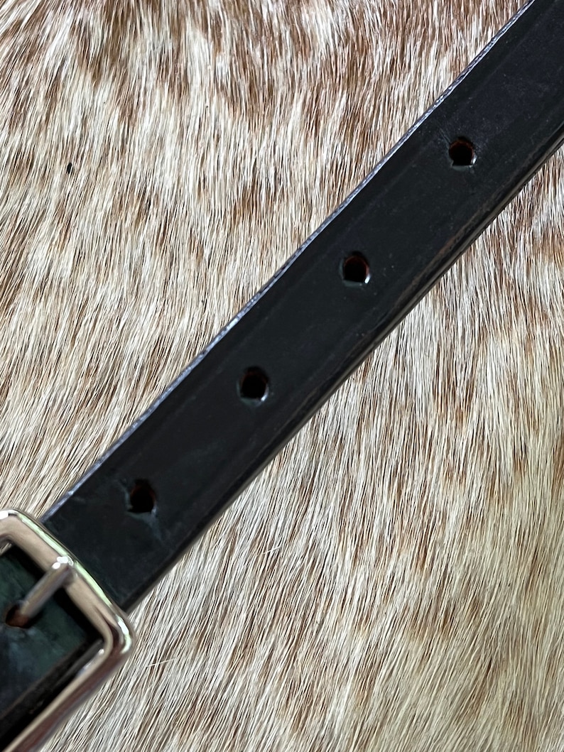 Black Genuine Leather Western Girth Cinch Connector Strap Free Shipping ...