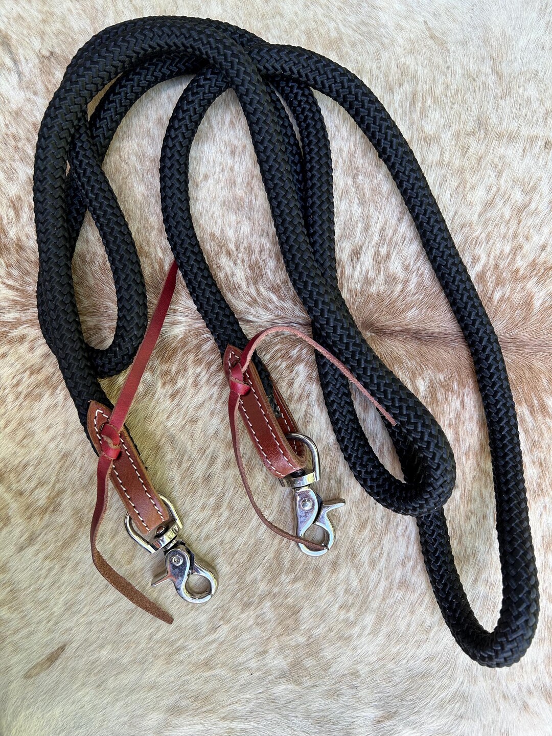 Black Nylon Harness Leather Slobber Straps Contest Barrel Roping Style ...