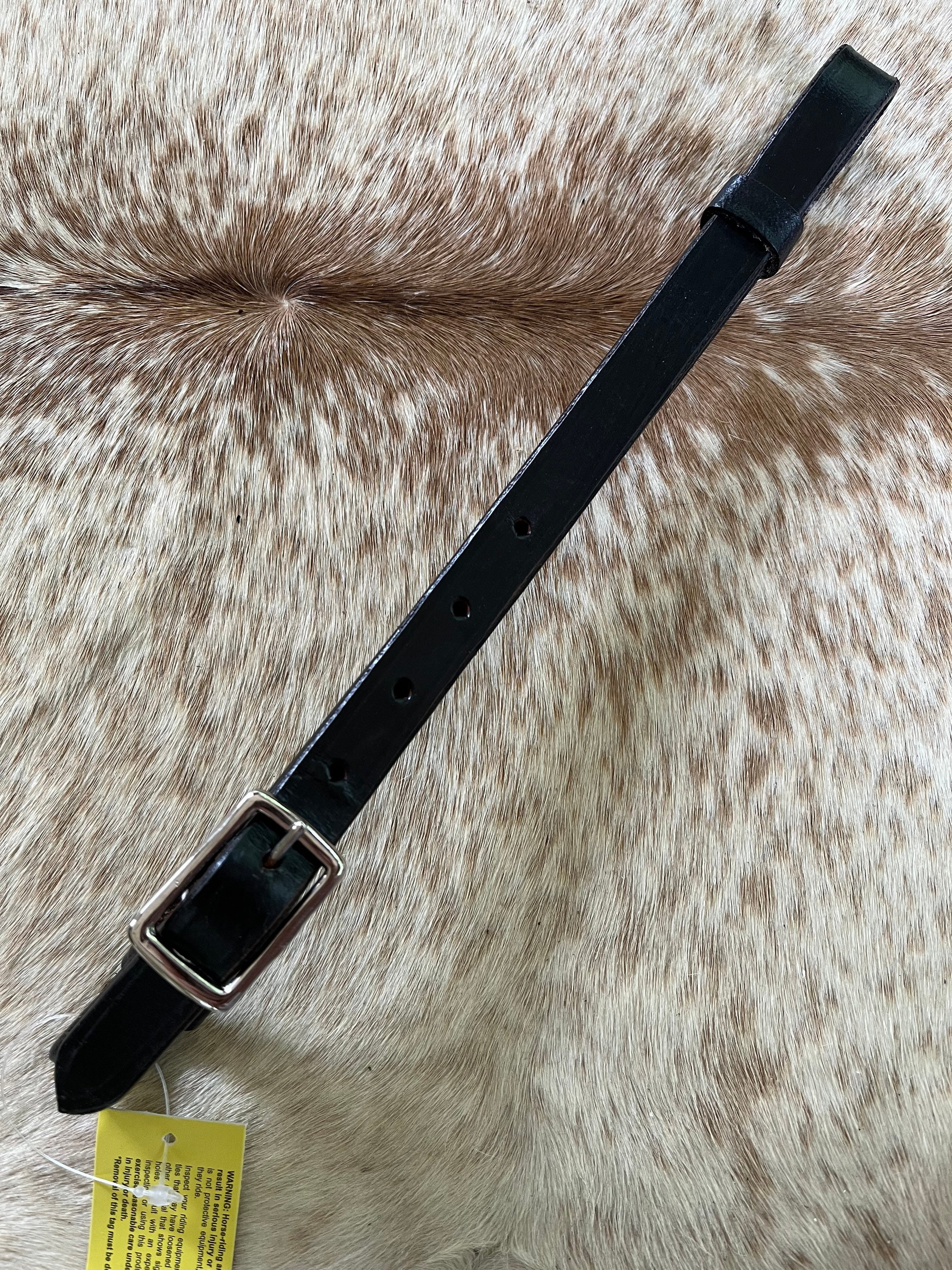 Black Genuine Leather Western Girth Cinch Connector Strap Free Shipping ...