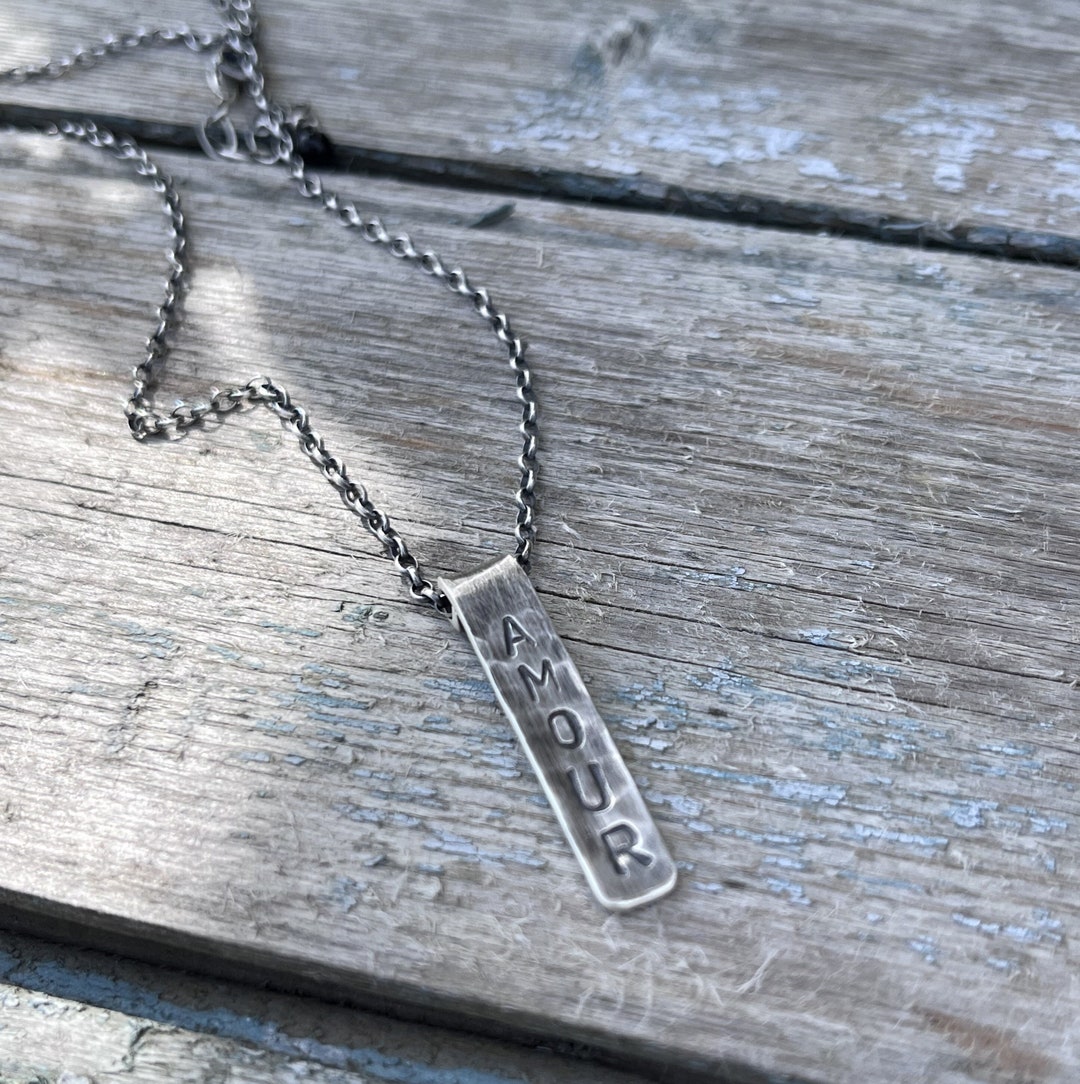 Personalized Engraved Necklace for Men in 925 Silver - Etsy