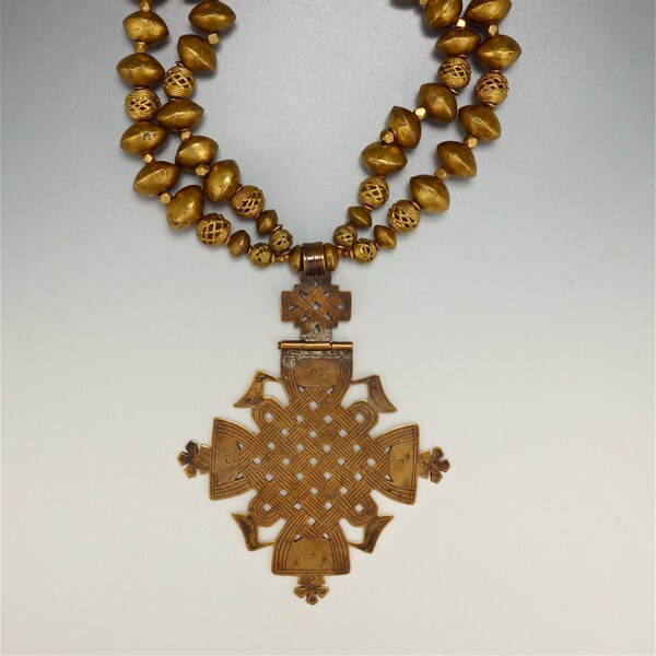 Gold Coptic Cross Pendant - Etsy