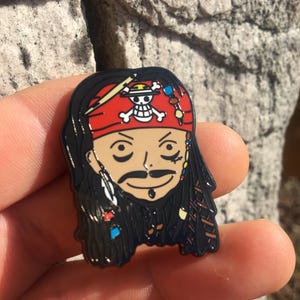 Luffy One Piece X Jack Sparrow Mashup Pin for Pirate and Anime Lovers ...