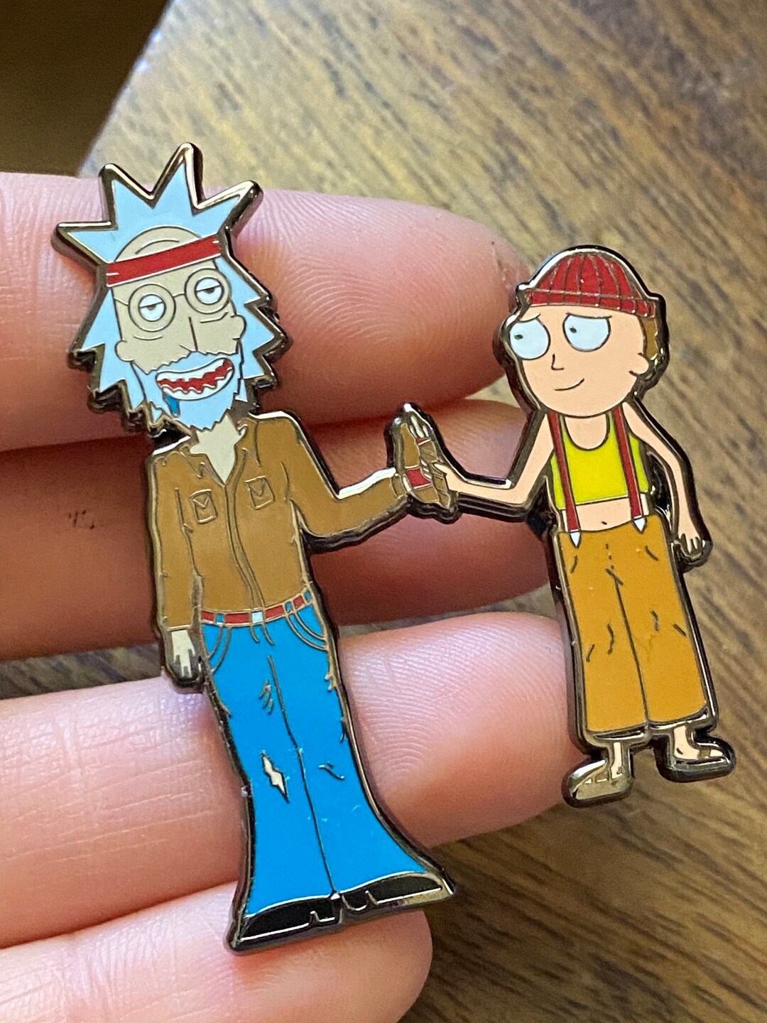 Cheech and Chong Funny Cartoon Mashup Hard Enamel Hippie Pin - Etsy