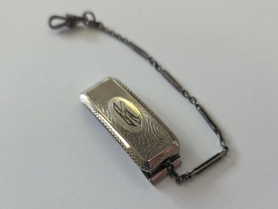 Antique Victorian Sterling Silver Belt Loop Watch Cha… - Gem
