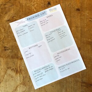 Printable Packing List Instant Download | Trip Organizer | Travel ...