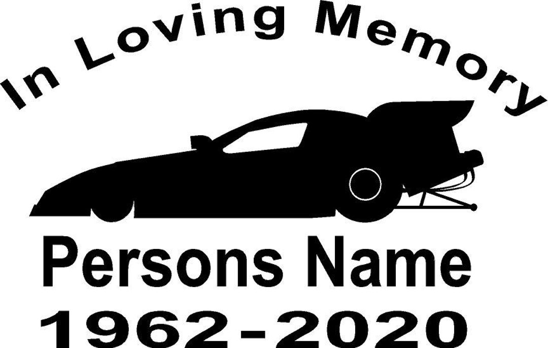 In Loving Memory Sticker Vinyl Decal Custom Remembrance Personalized ...