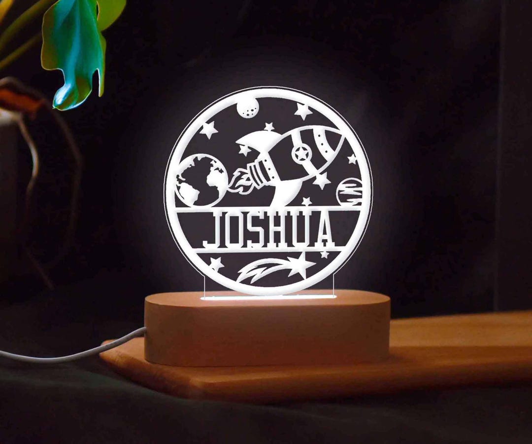 Skateboard Boy Night Light, Custom Led Lamp for Skateboarder, Sports ...