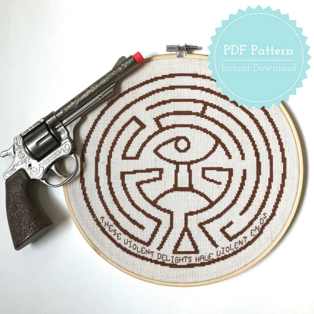 Westworld Maze Cross Stitch Pattern PDF - Etsy