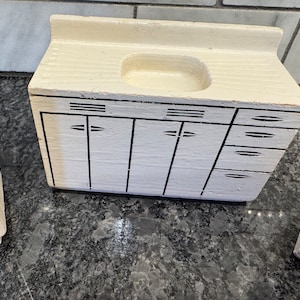 1:12 Scale Vintage 1950s Strombecker Kitchen Set (fridge, Sink, Stove ...