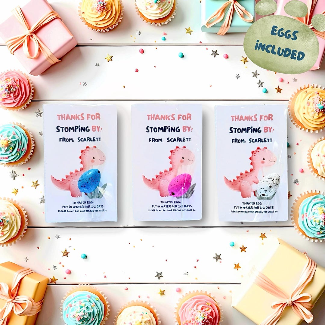 Dinosaur Party Favors for Kids Dinosaur Birthday Party Favor, Pink Dino ...