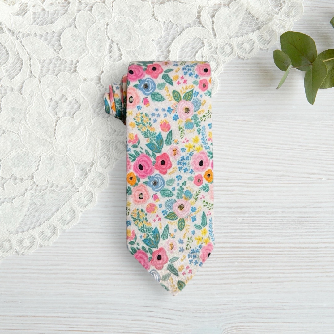 Floral Ties for Men, Mens Ties for Groomsmen and Wedding, Tie for Mens ...