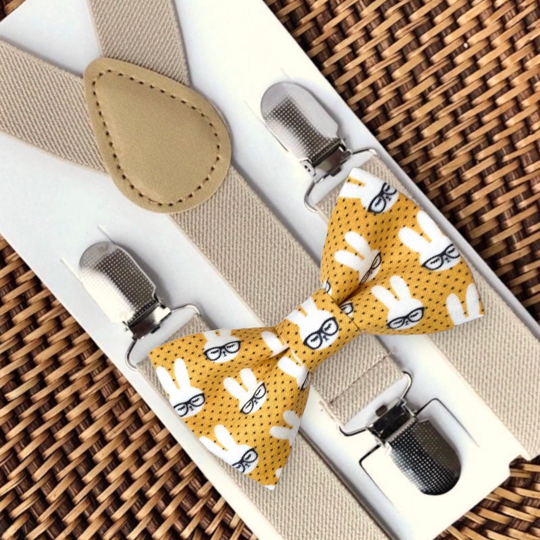 Easter Bunny Bow Tie, Bunny Rabbit Bow Tie for Easter Sunday, Nerd Bow ...