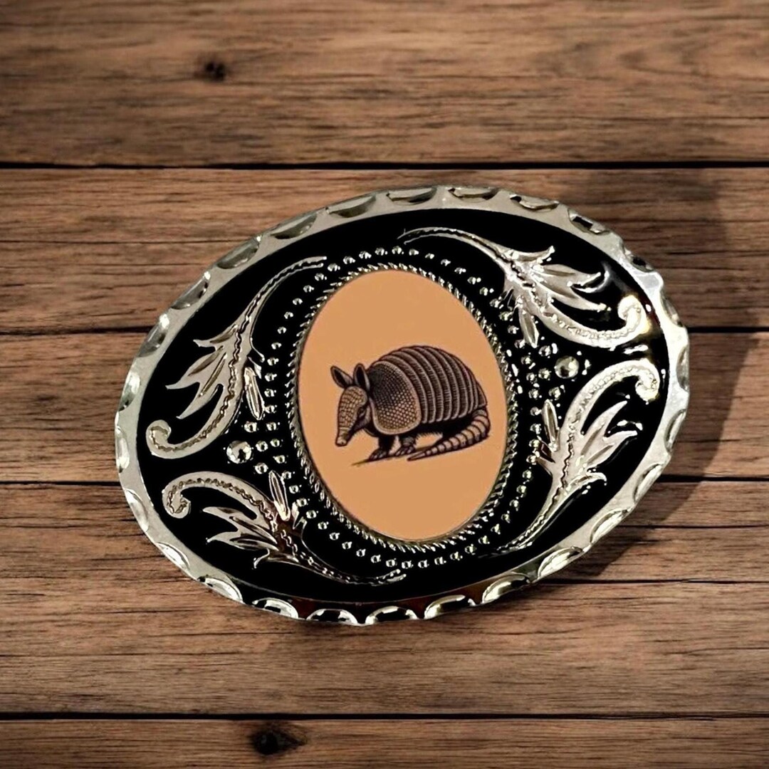Armadillo Western Belt Buckle, Custom Bel Buckles Cowboy Accessory ...