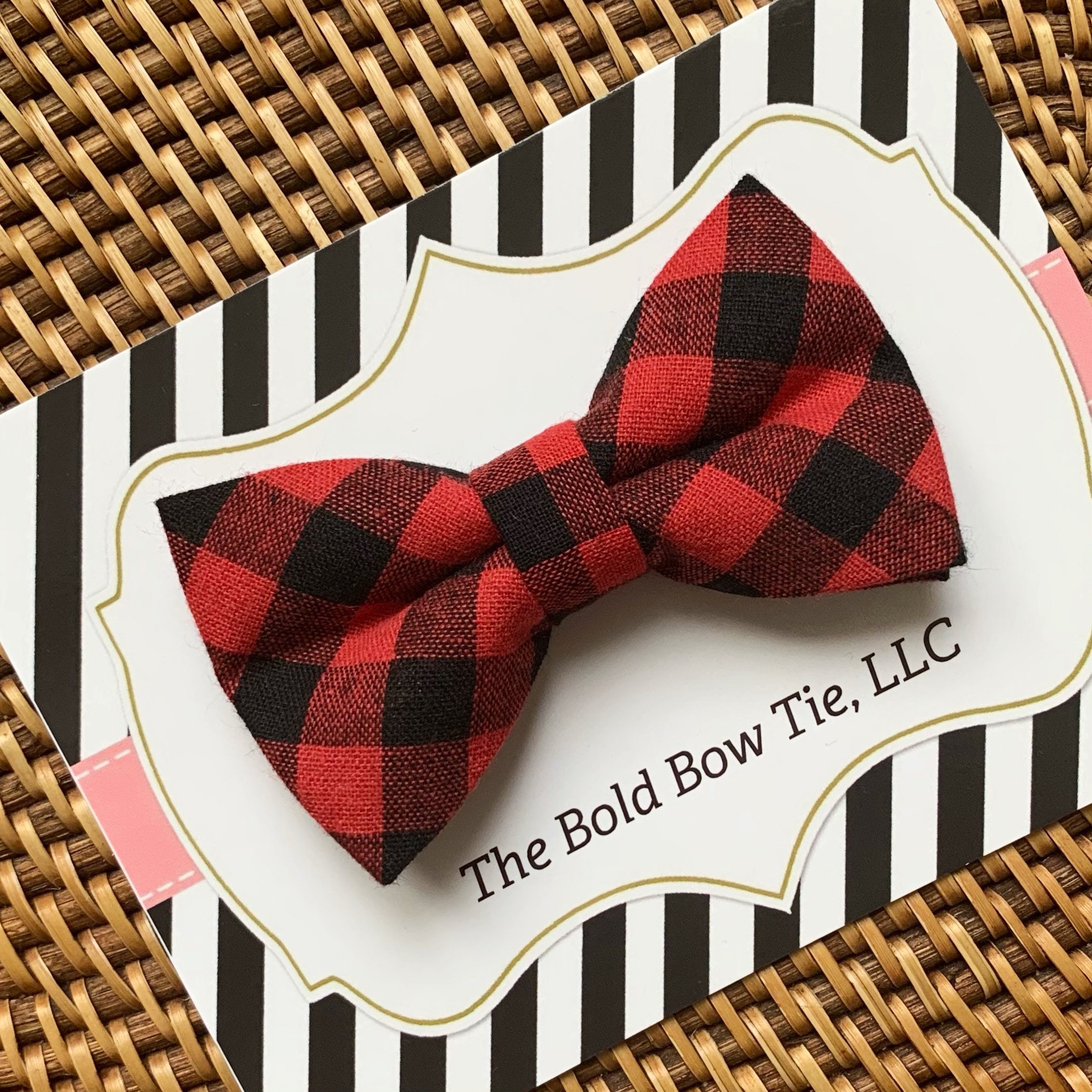 Toddler Christmas Bow Tie Buffalo Plaid Christmas Bow Tie - Adjustable ...