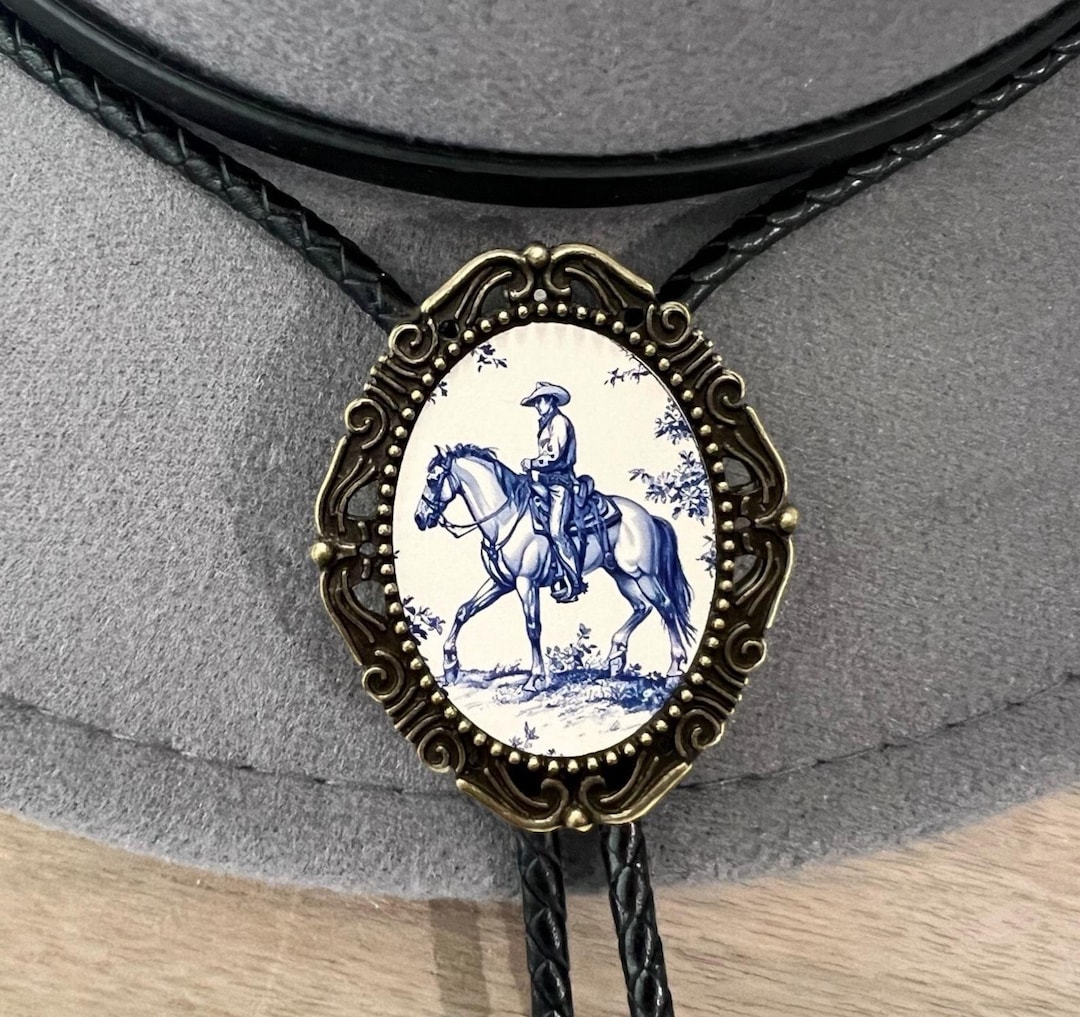 Western Cowboy Bolo Tie Country Mens Bolo Tie Vintage Cowboy Necktie ...