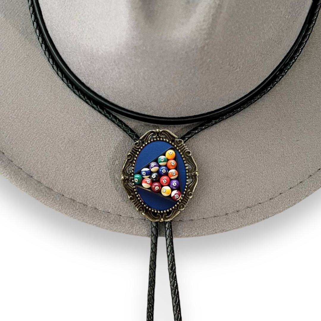 Billiard Ball Bolo Tie for Men and Women, Western Bolo Tie 8 Ball, Mens ...