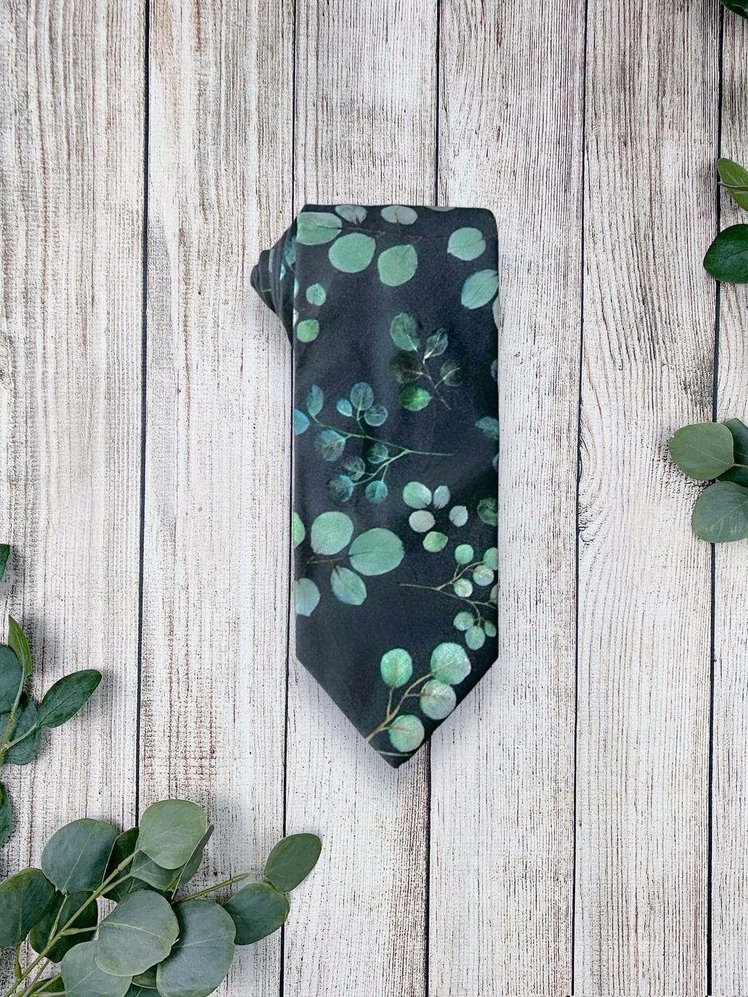 Floral Sage Green Tie, Floral Men’s Necktie for Weddings, Sage Tie for ...
