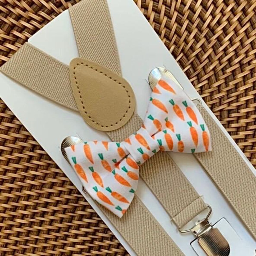 Easter Bow Tie, Bow Tie With Carrots, Easter Outfit for Boys, Bow Tie ...