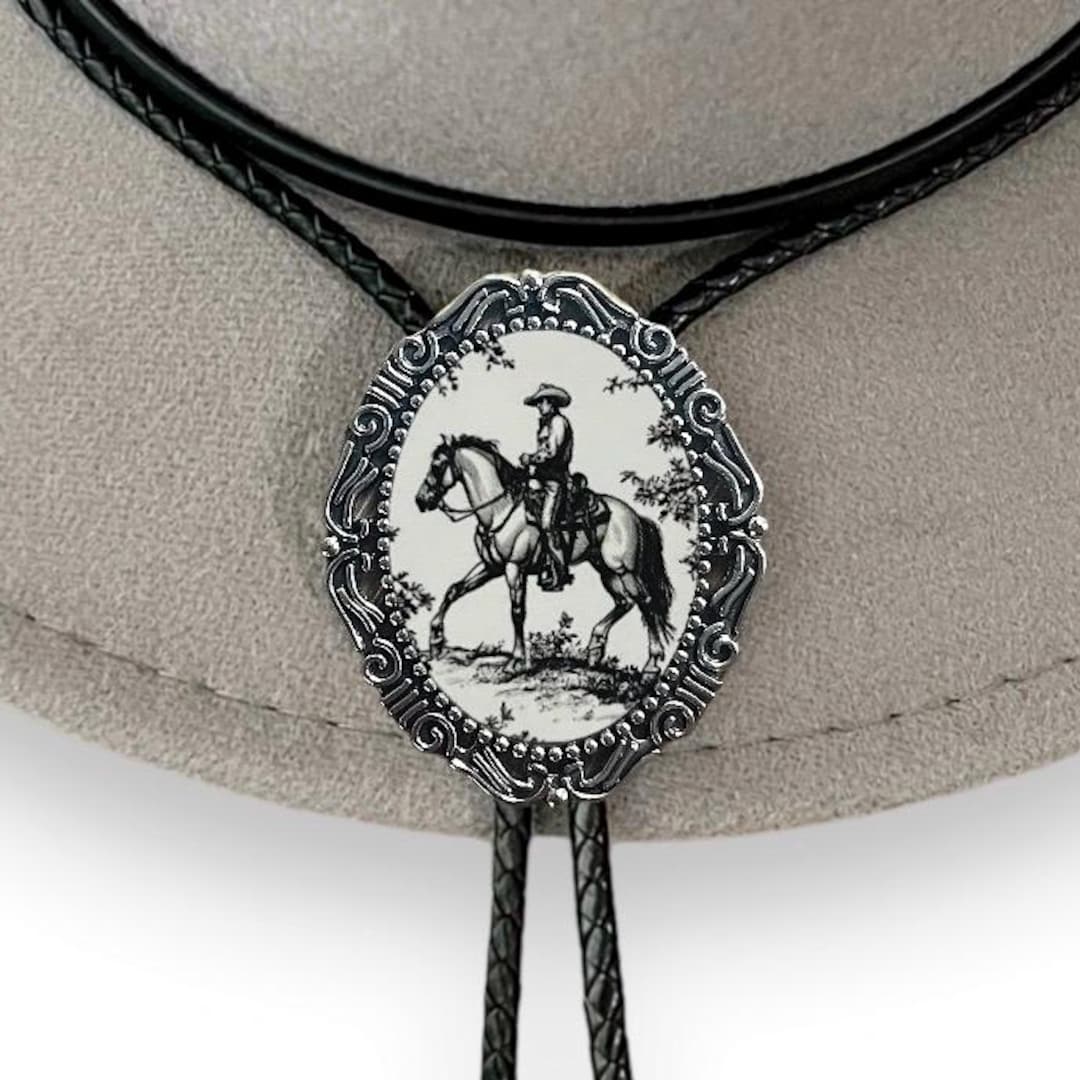 Western Cowboy Bolo Tie Country Mens Bolo Tie Vintage Cowboy Necktie ...