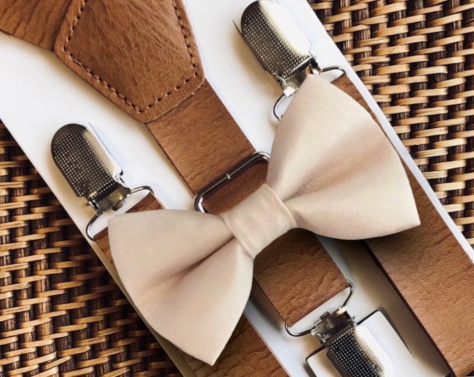 Olive Green Bow Tie & Olive Suspenders Ring Bearer Outfit - Etsy