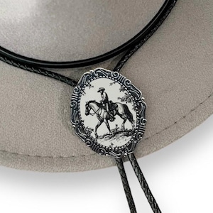 Western Cowboy Bolo Tie Country Mens Bolo Tie Vintage Cowboy Necktie ...