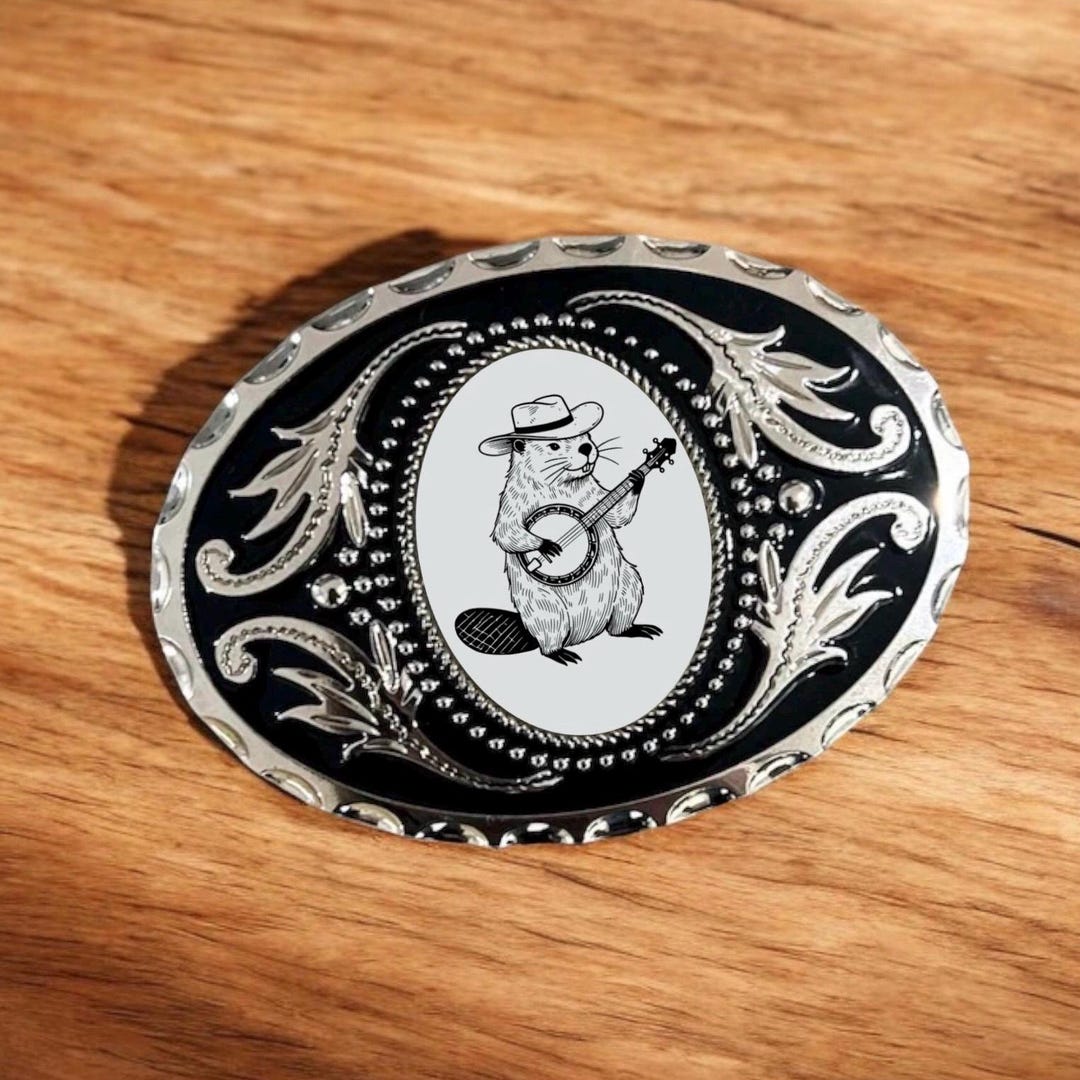Cowboy Beaver Zinc Alloy Belt Buckle, Western Fashion Accessory ...