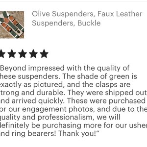 Olive Suspenders, Faux Leather Suspenders, Buckle Suspenders, Ring ...