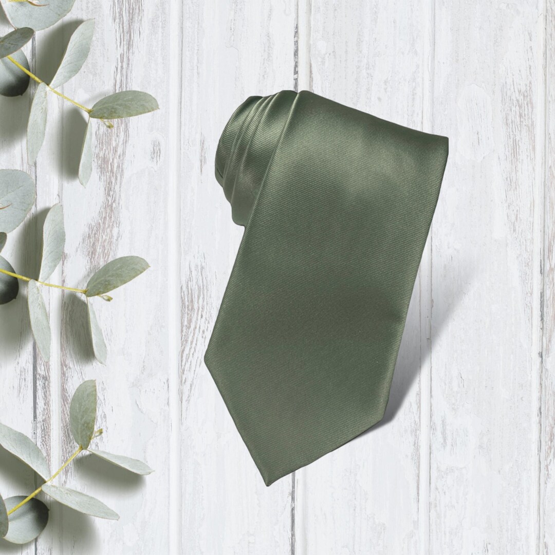 Sage Necktie for Weddings, Groomsman Gift, Groomsman Proposal, Sage ...