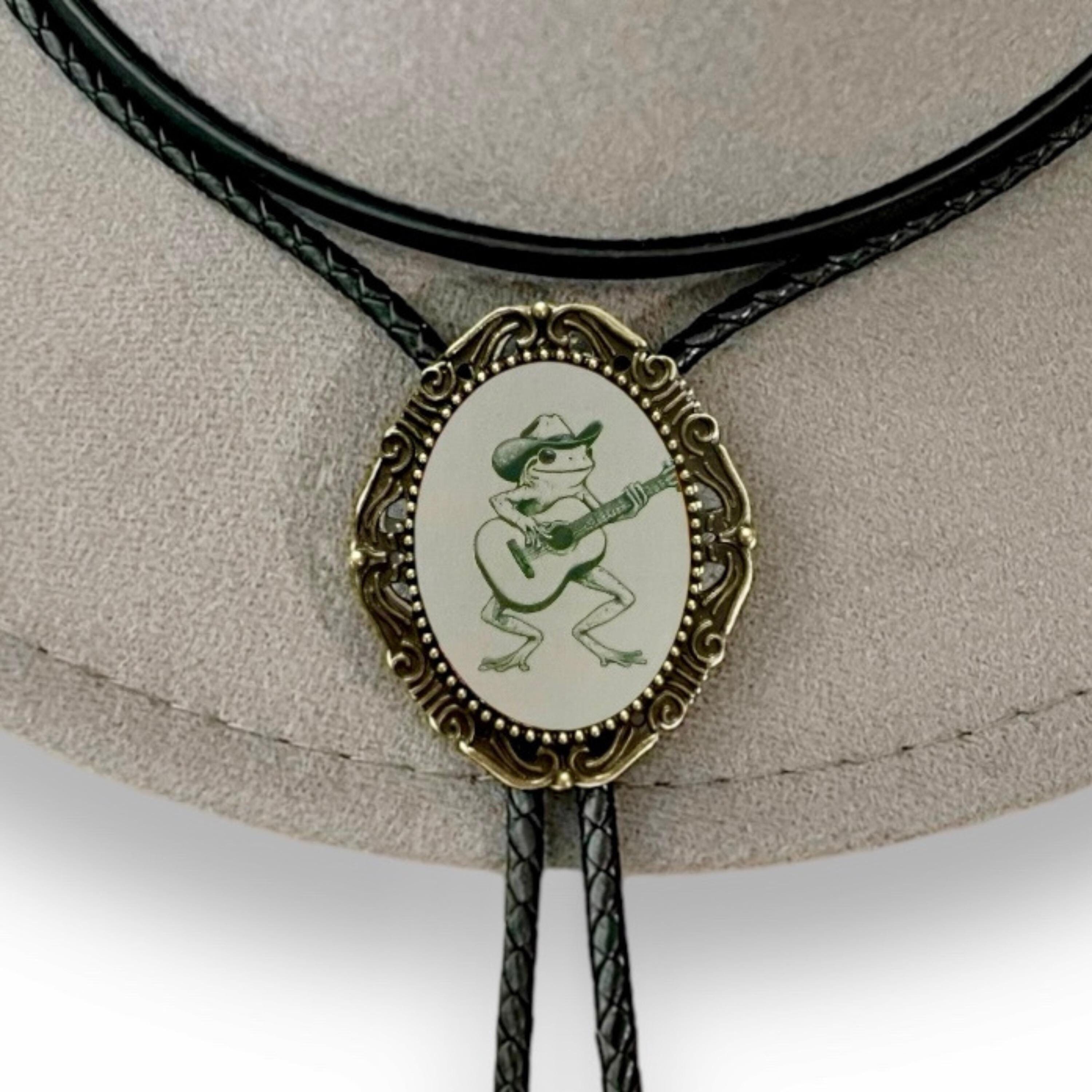 Bolo Tie With Frog Western Wedding Mens Jewelry, Cowboy Jewelry Vintage ...