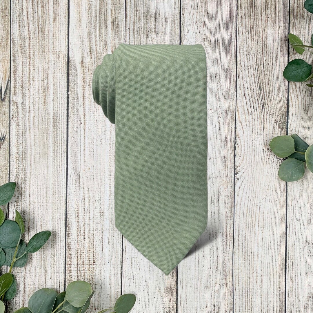 Sage Necktie for Weddings, Groomsman Gift, Groomsman Proposal, Dusty ...