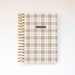 Home Planner - Plaid - Etsy