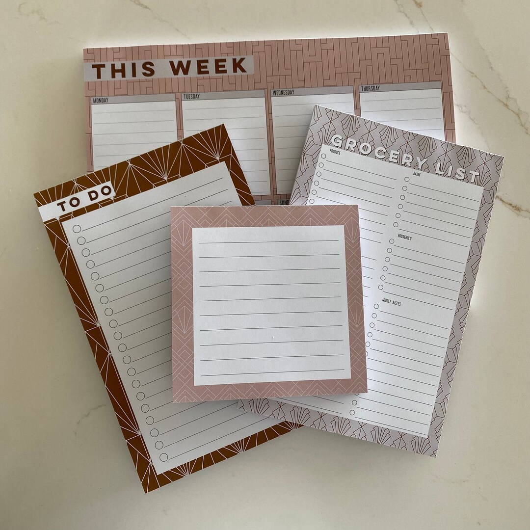 3-notepad Bundle - Art Deco - Etsy