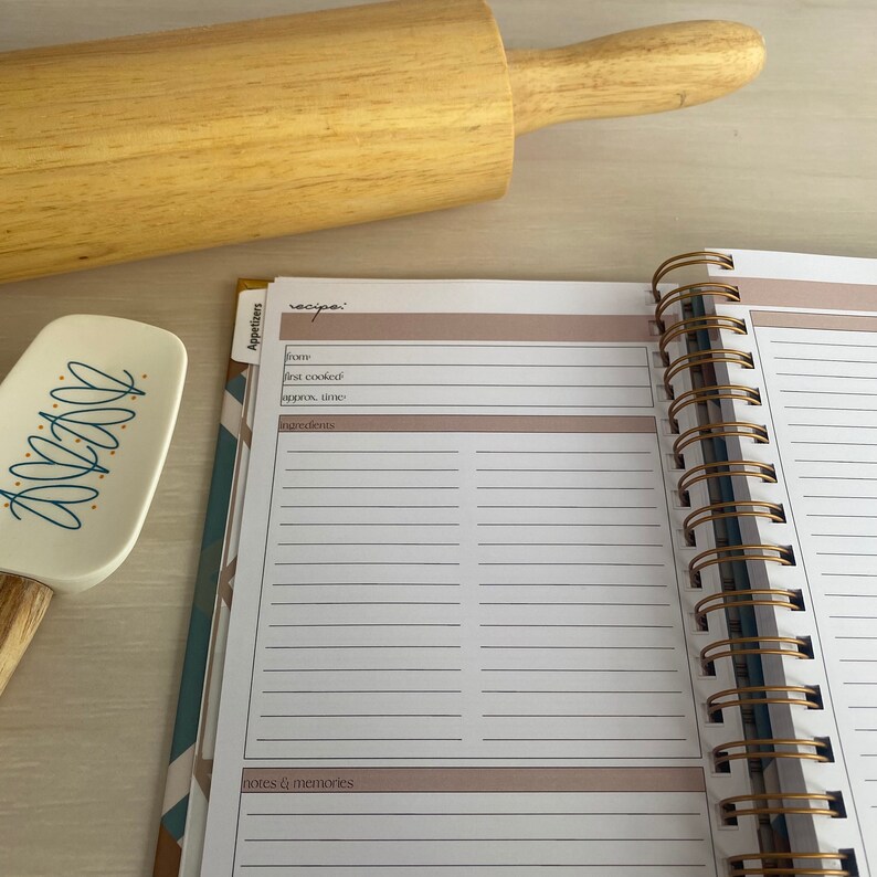 Recipe Book Cookbook Recipe Saver Recipe Notebook - Etsy