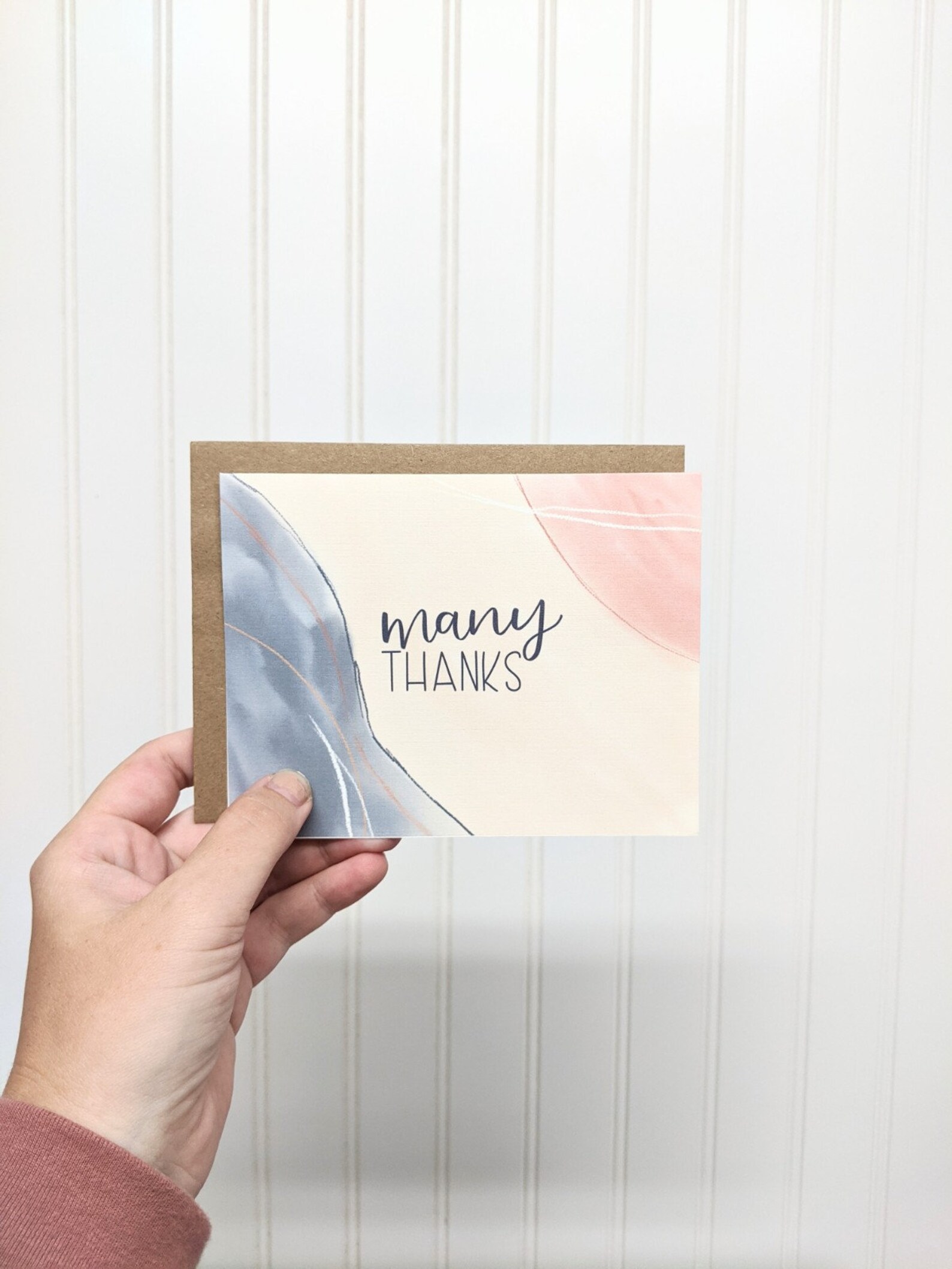 6 Pack of Thank You Cards Notecard Snail Mail Minimal | Etsy