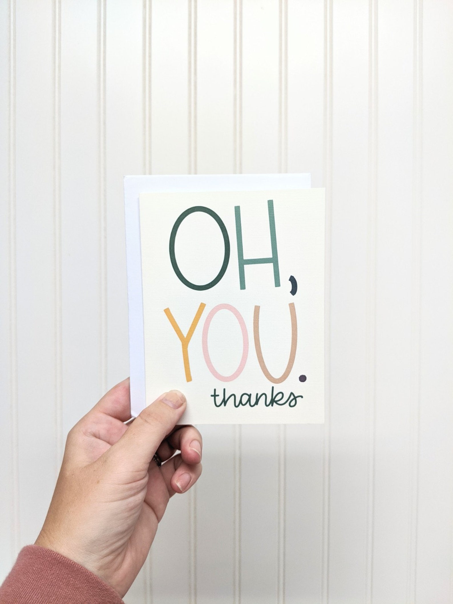 6 Pack of Thank You Cards Notecard Snail Mail Minimal | Etsy