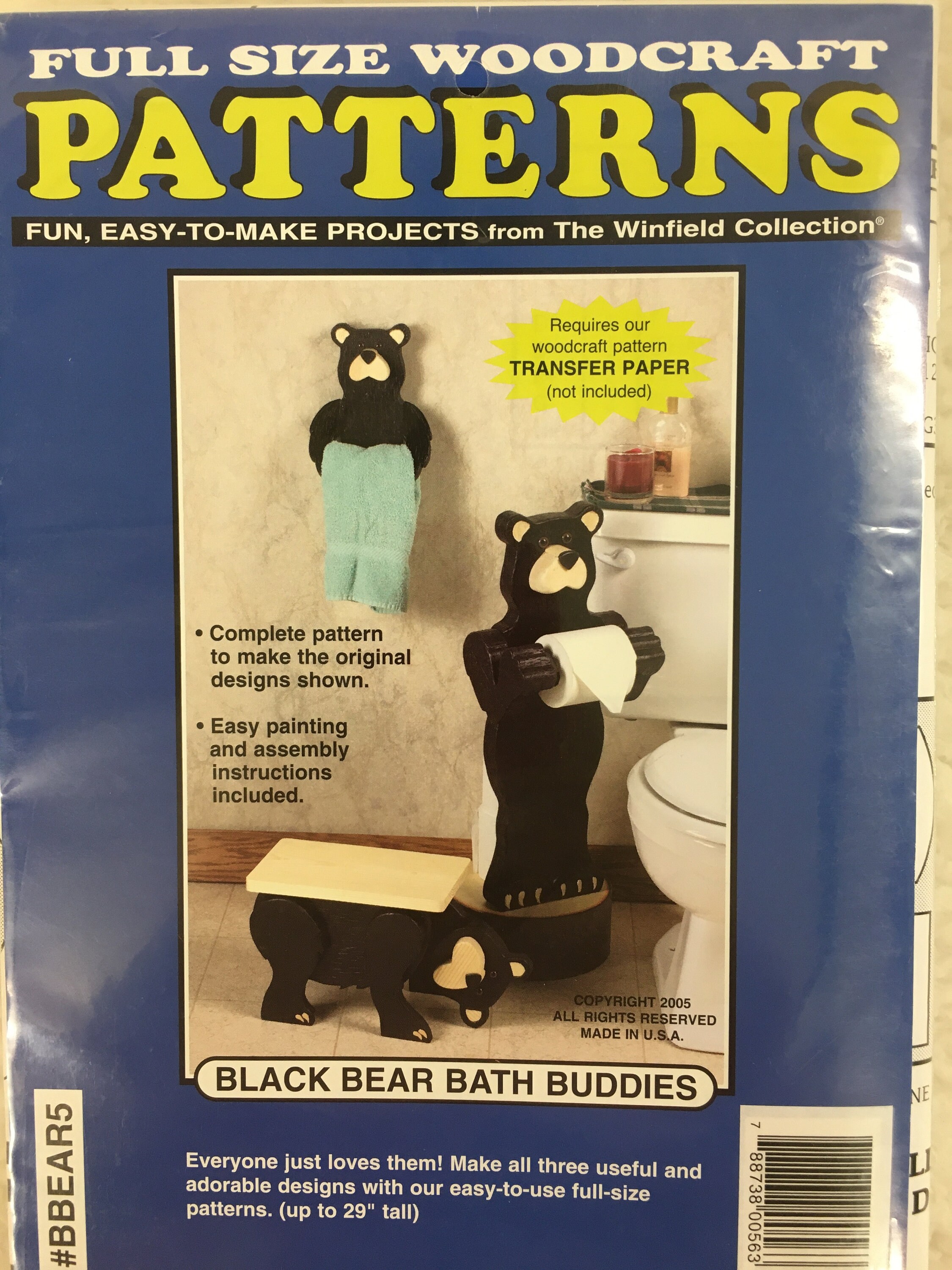 Buyer's Choice, New, Black Bear Patterns, Woodcraft Patterns, Winfield ...