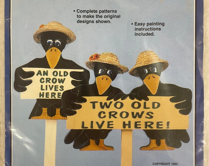 Old Crow Yard Signs Paper Pattern, Woodcraft Pattern, Winfield ...