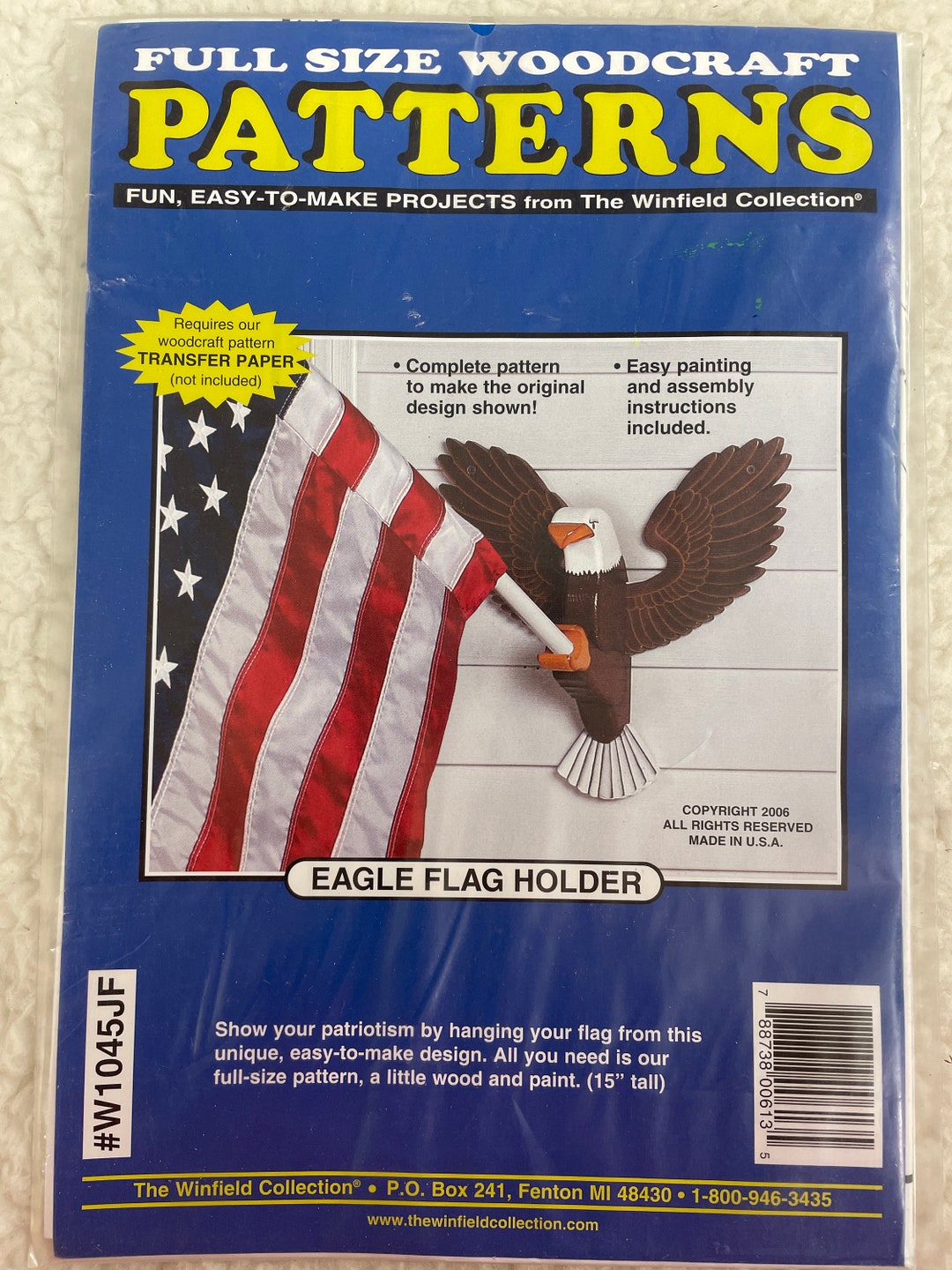 Majestic Eagle Shelf Paper Pattern, Pattern, Winfield Collection ...