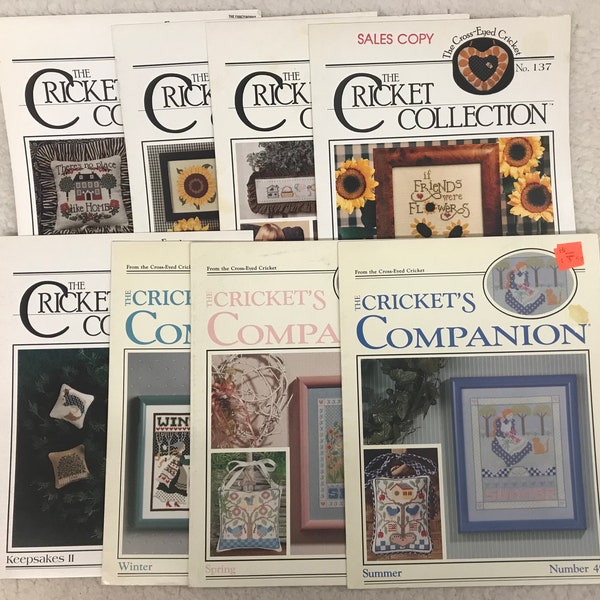 Cricket Collection Cross Stitch - Etsy