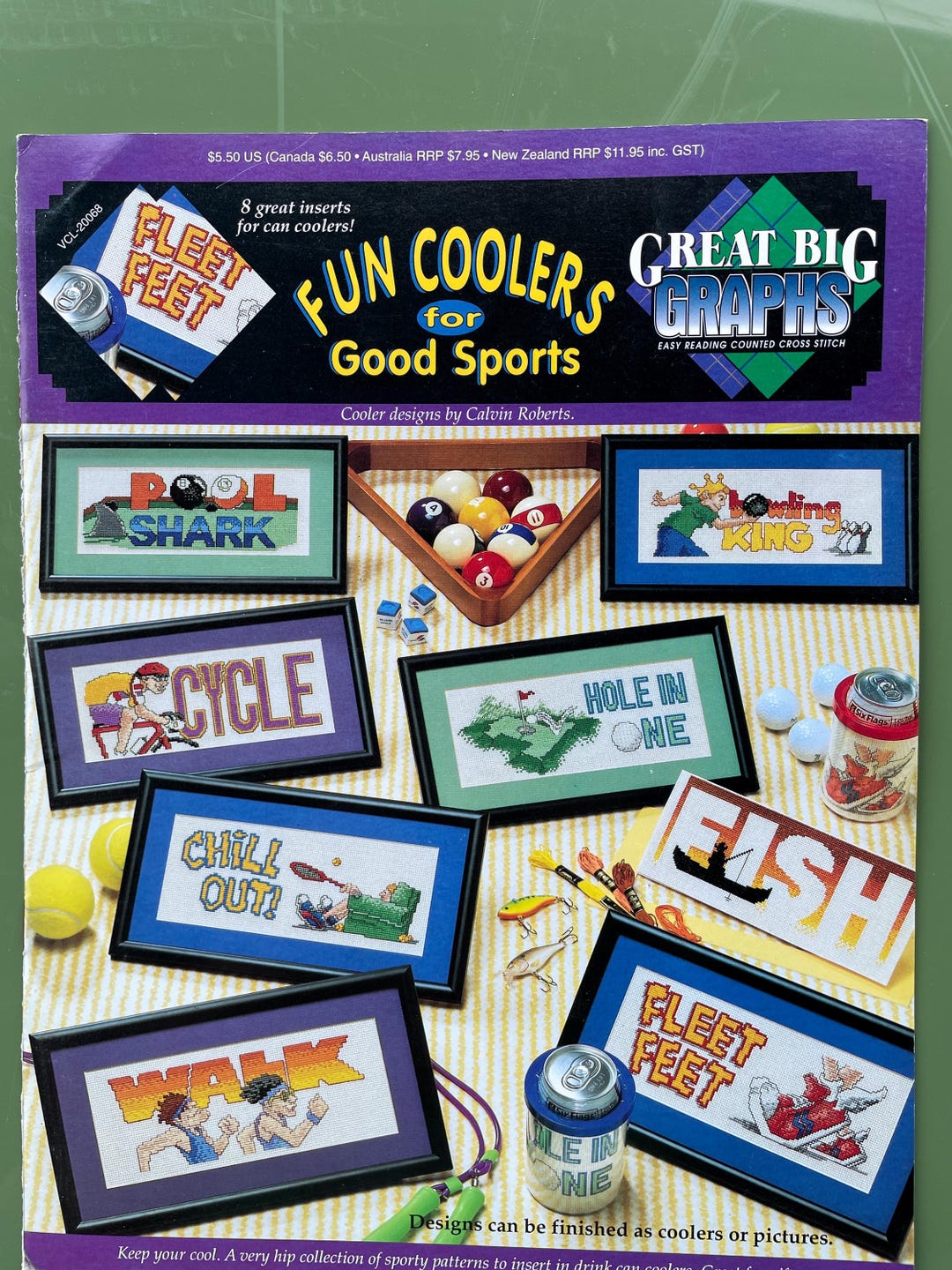 Vintage Cross Stitch Charts: Fun Coolers for Good Sports, Calvin ...