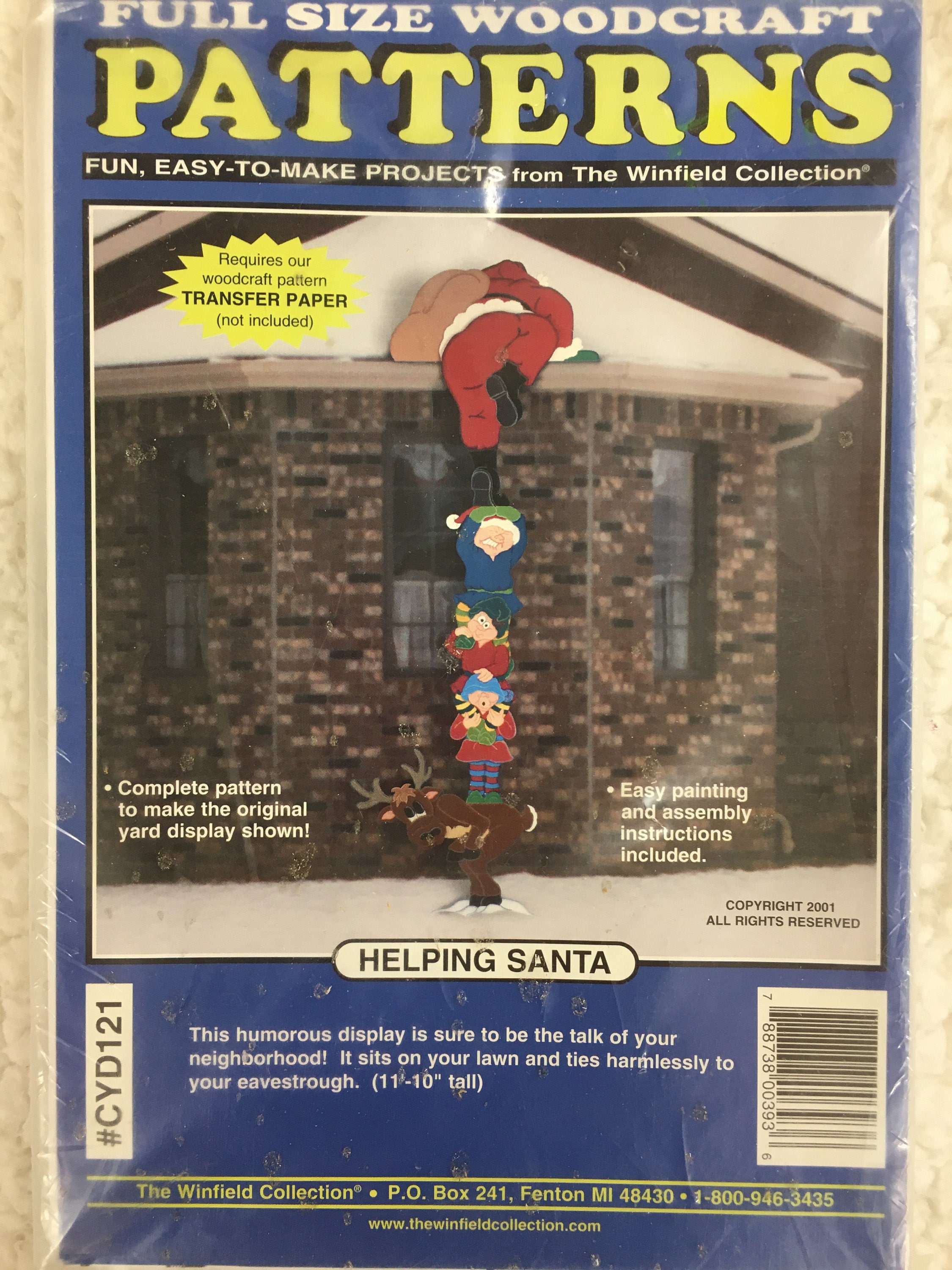 Helping Santa, Woodcraft Pattern, Winfield Collection, Full Size ...