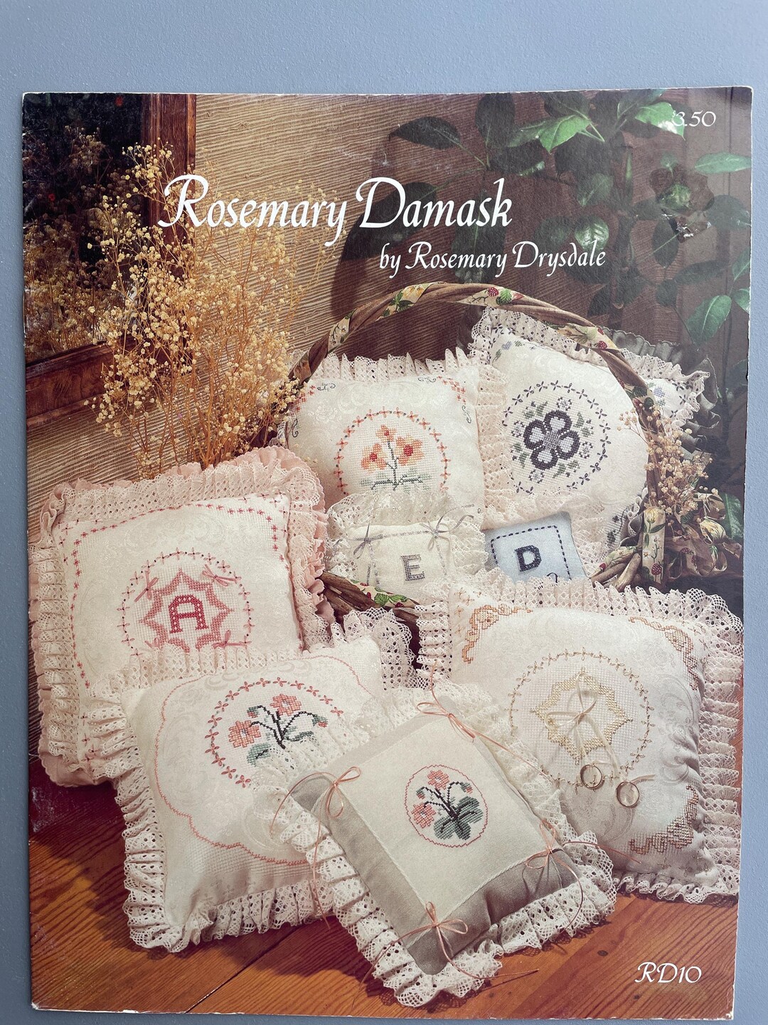 Vintage Rosemary Damask Counted Cross Stitch Chart: Abcs, Flowers ...