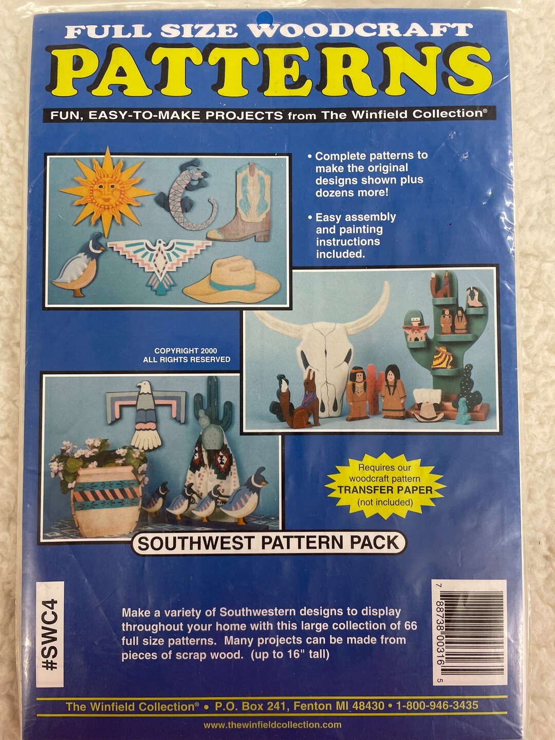 Southwest Pattern Pack, Paper Pattern, Woodcraft Pattern, Winfield ...
