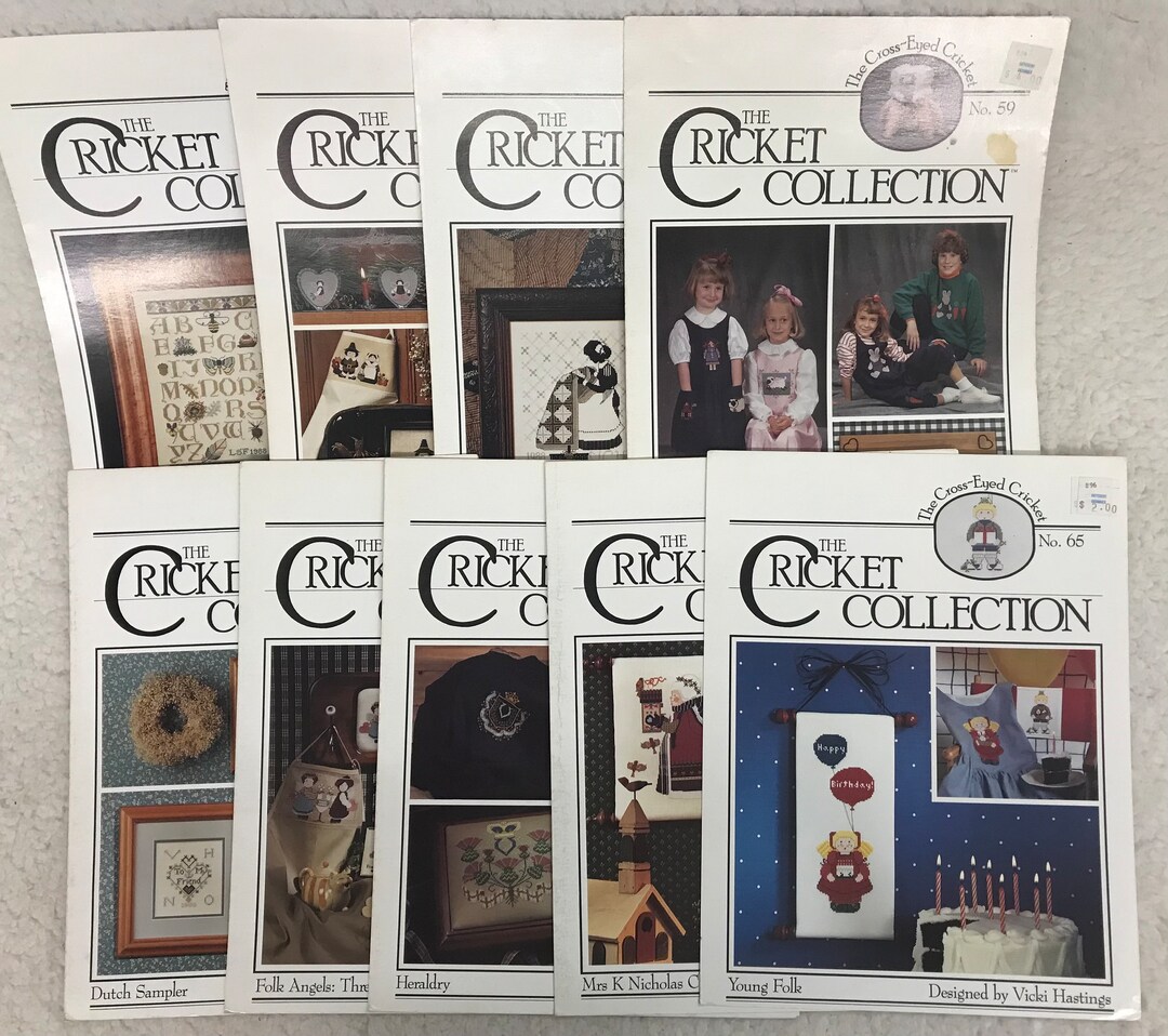 Buyer's Choice, NEW but Vintage the Cricket Collection Counted Cross ...