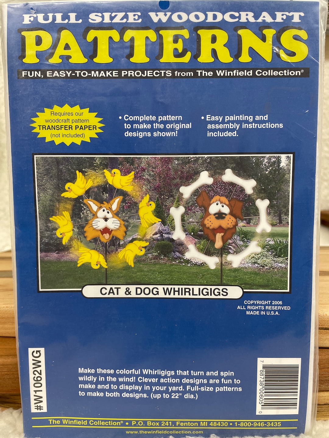 Cat and Dog Whirligigs Woodcraft Pattern: Winfield Collection (full ...
