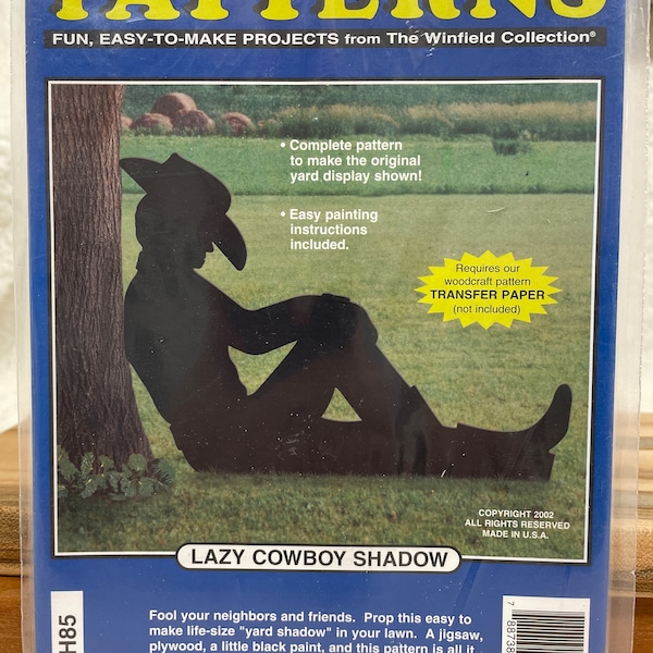 Cowboy Yard Shadow - Etsy