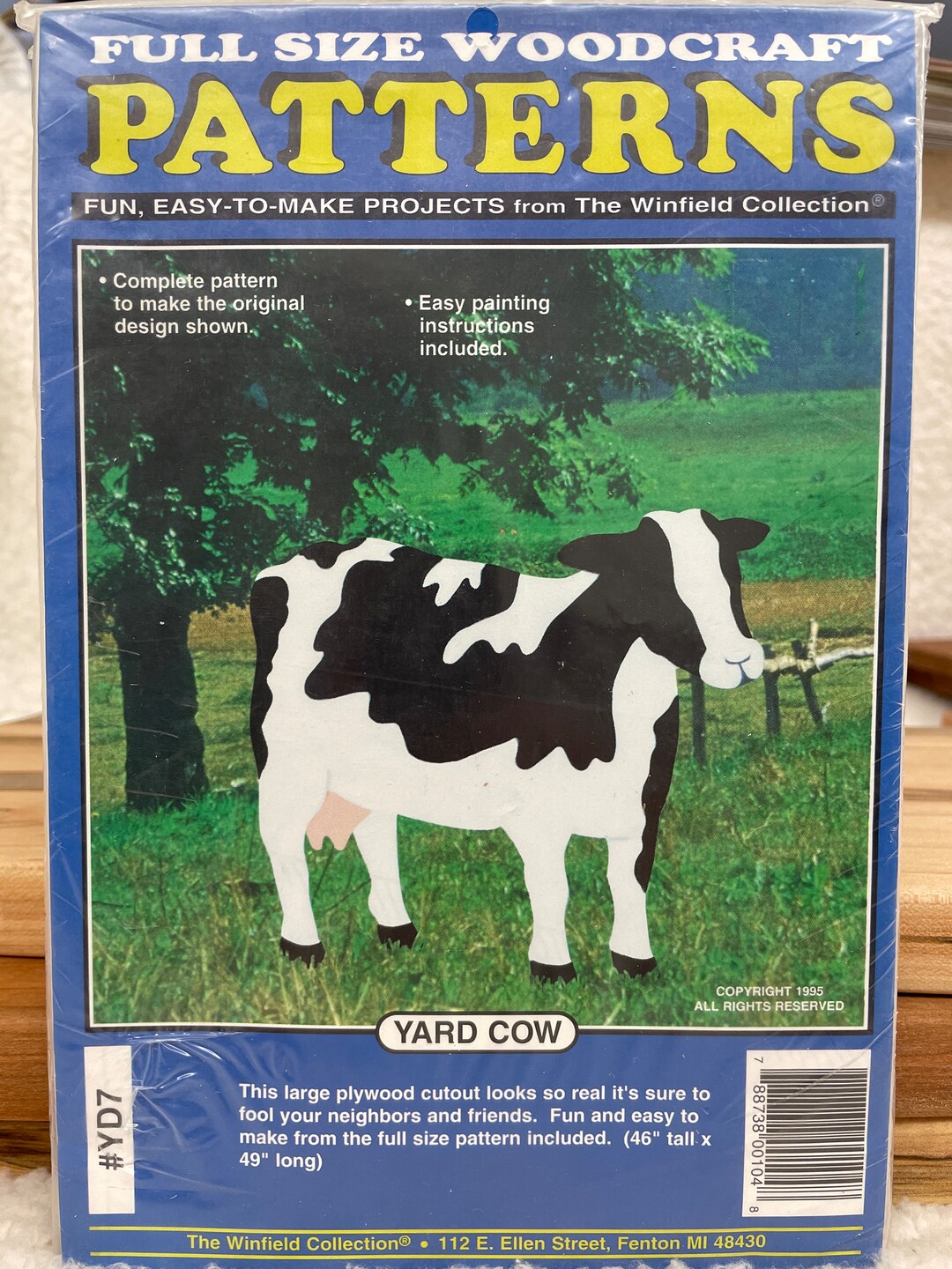 Yard Cow Pattern Woodcraft Pattern Winfield Collection YD7 - Etsy
