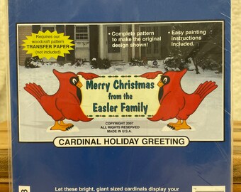 Cardinal Birdhouse Paper Pattern, Woodcraft Pattern, Winfield ...