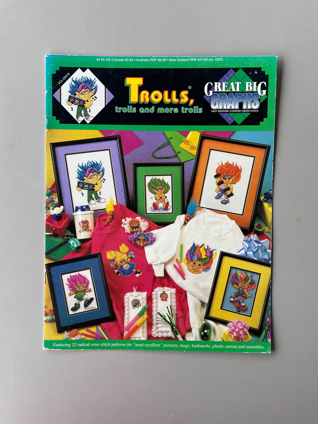 Vintage Trolls Cross Stitch Pattern Book, 1992 - Etsy